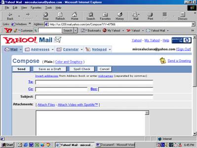 TRIMITEREA UNUI MESAJ E-MAIL