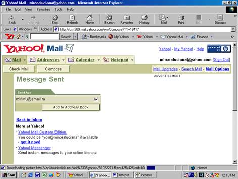 TRIMITEREA UNUI MESAJ E-MAIL